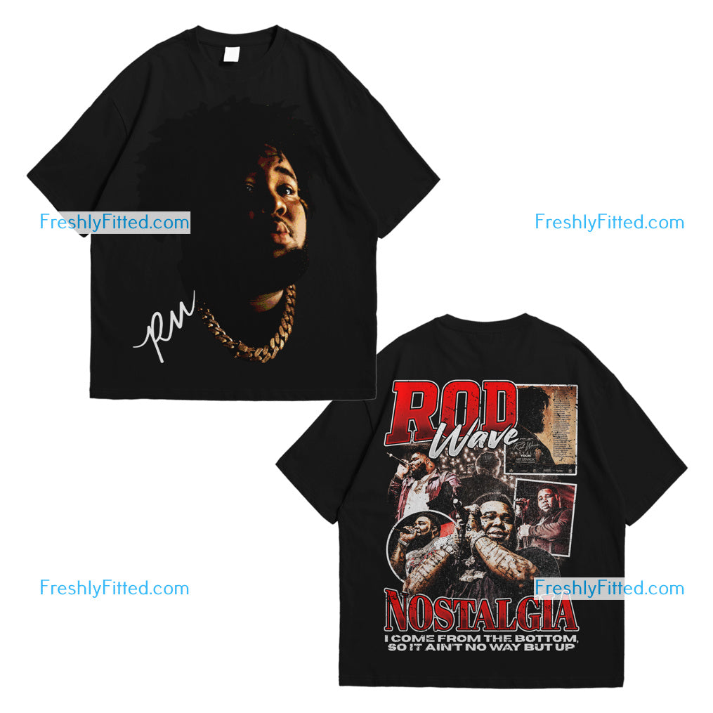 Rod Wave Nostalgia Tour Shirt Red Back Print – Freshly Fitted